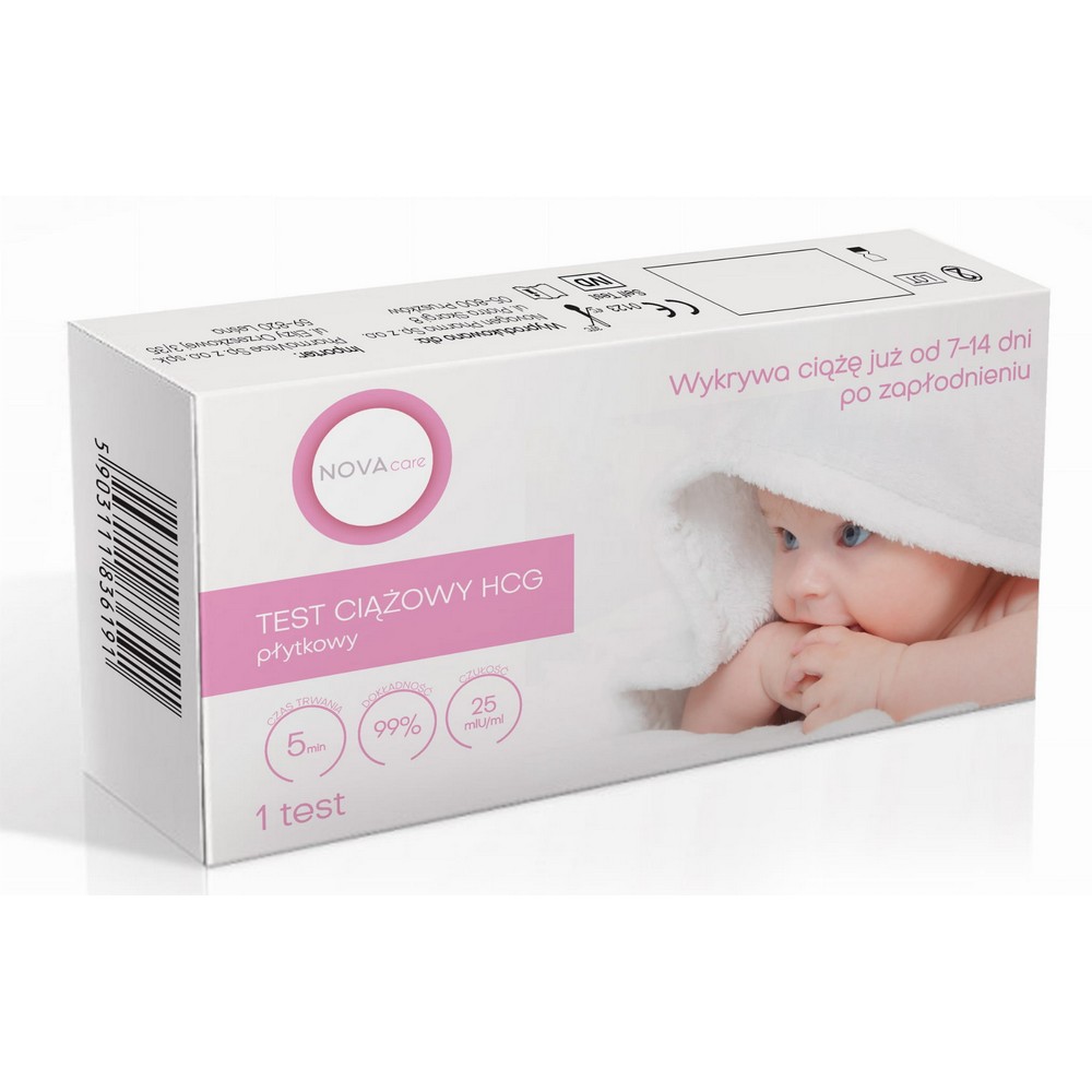 Novacare plate pregnancy HCG test, Novagen Pharma - Kidsapo