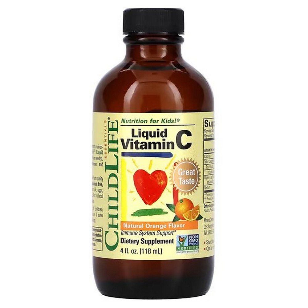 ChildLife Essentials, Essentials, Liquid Vitamin C, Natural Orange, 4 ...