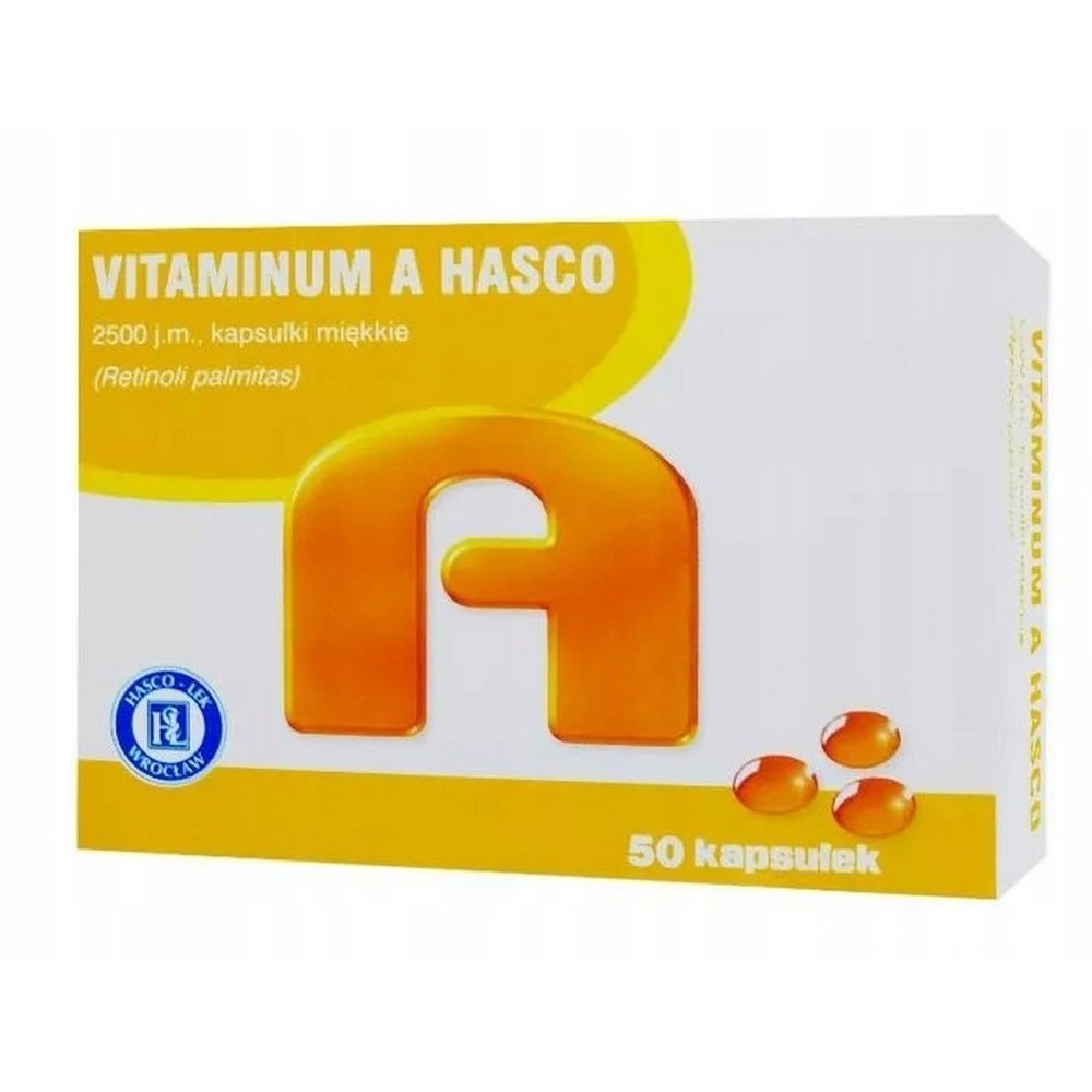 Hasco-Lek Vitaminum A 2500 IU 50 capsules - Kidsapo