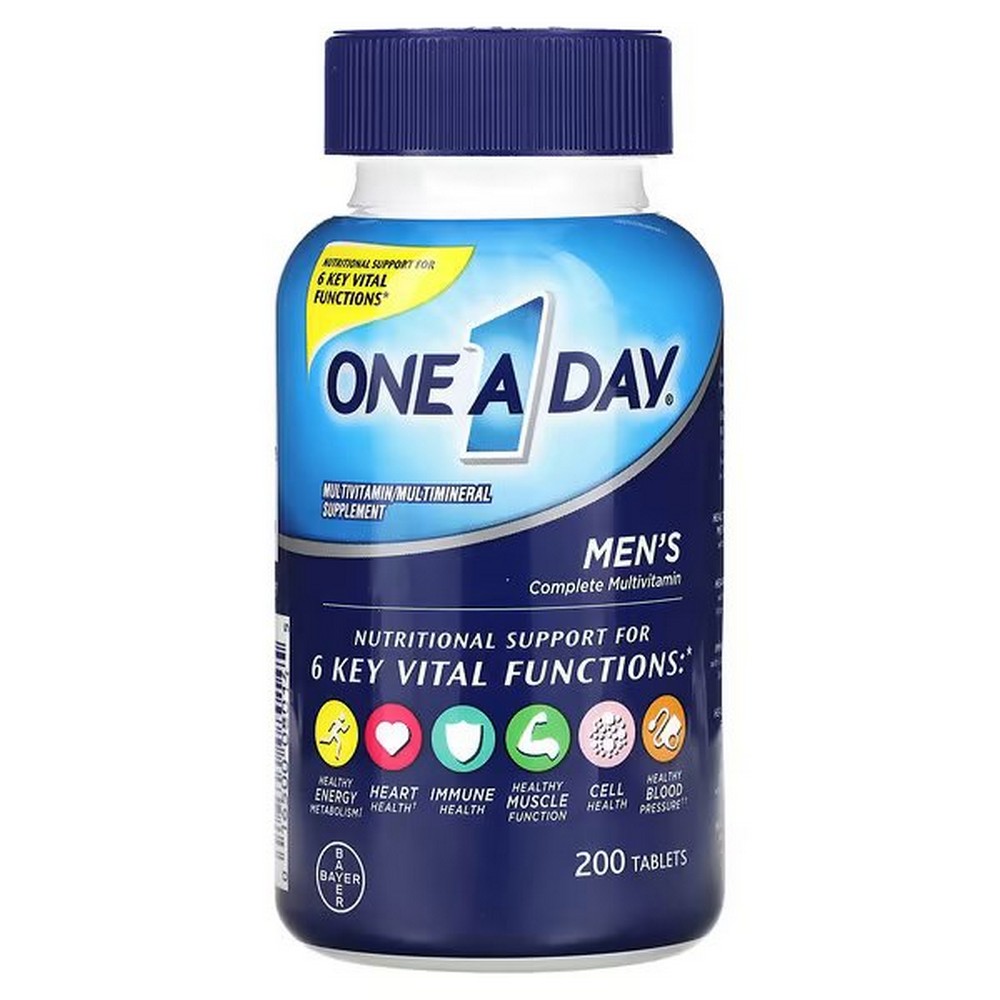 One-A-Day, Men's Complete Multivitamin, all-round multivitamin for men ...