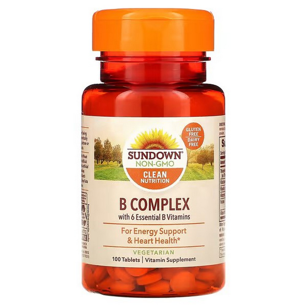 Sundown Naturals, B Complex, 100 Tablets,Sundown Naturals, B-Komplex ...