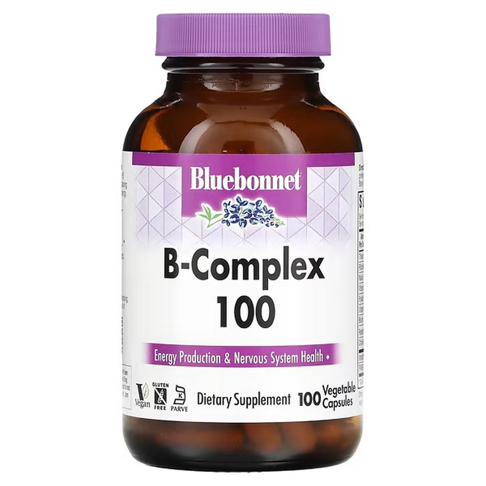 Bluebonnet Nutrition, B-Complex 100, 100 vegetable capsules,Bluebonnet ...