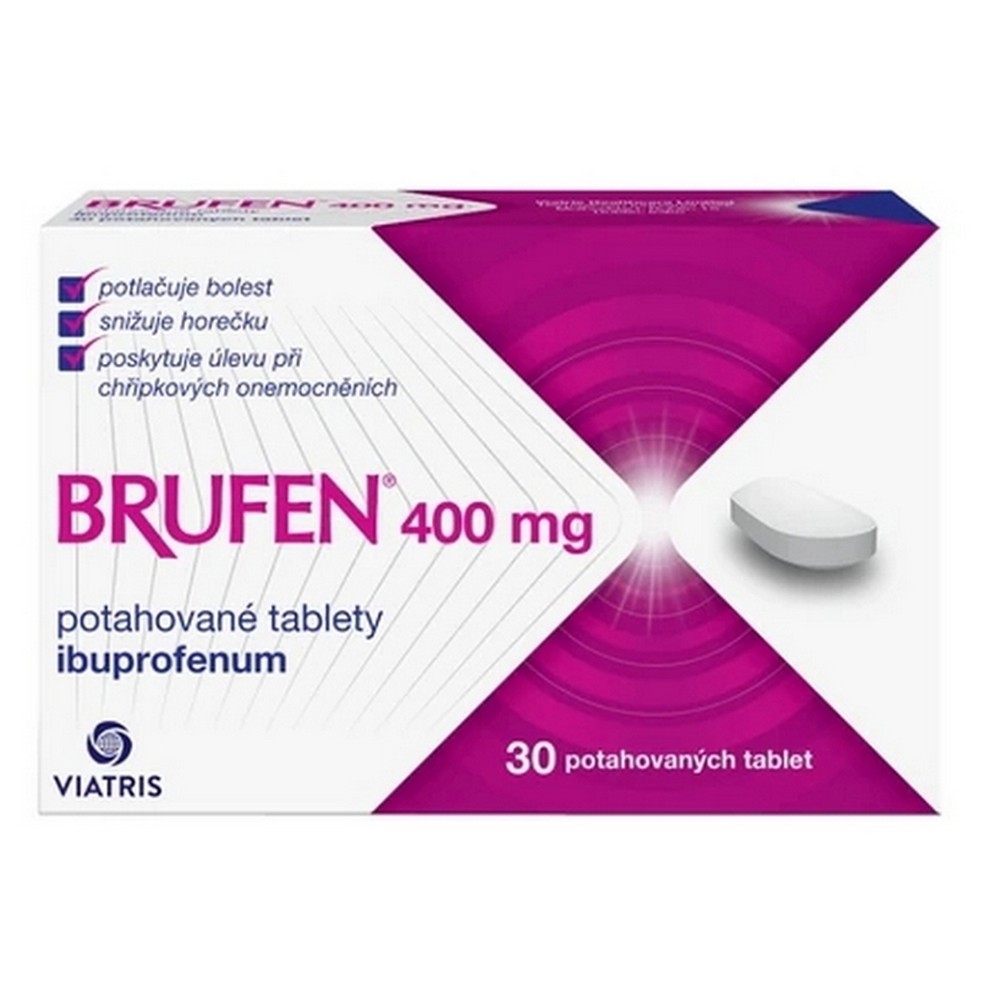 BRUFEN 400 mg 30 film-coated tablets II,BRUFEN 400 mg 30 potahovaných ...