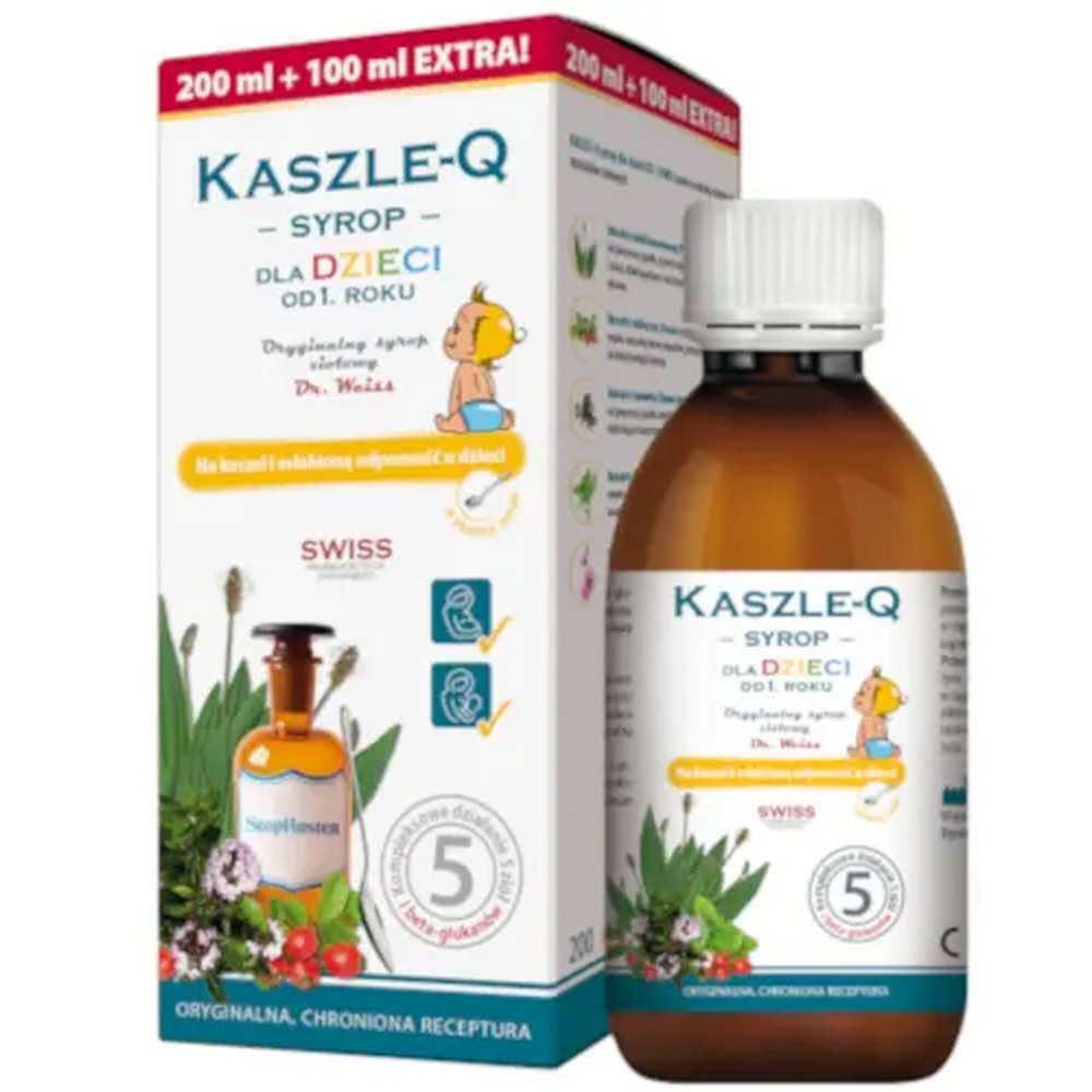 Cough-Q syrup for children 300 ml,Kaszle-Q syrop dla dzieci 300 ml ...