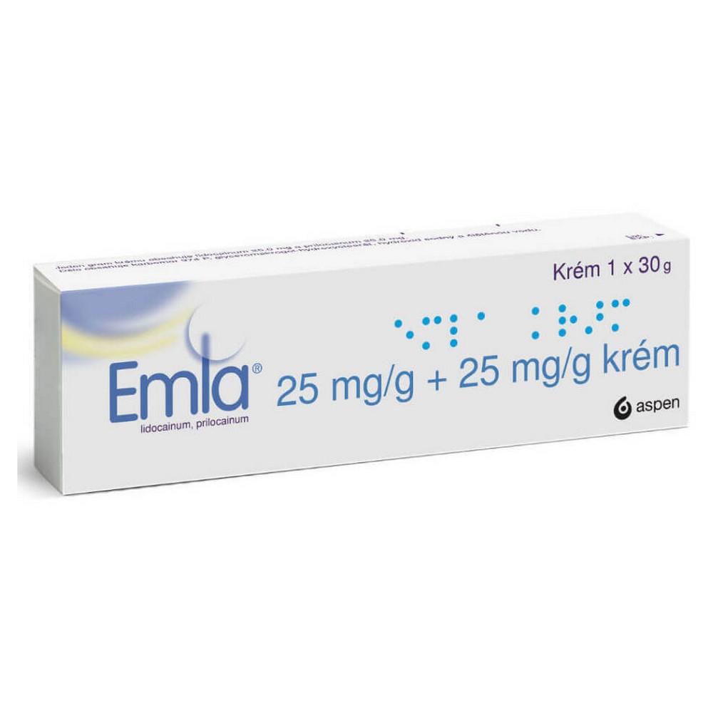 Emla cream 5% 1 x 30 g,EMLA Krém 25 mg 30 g - Kidsapo