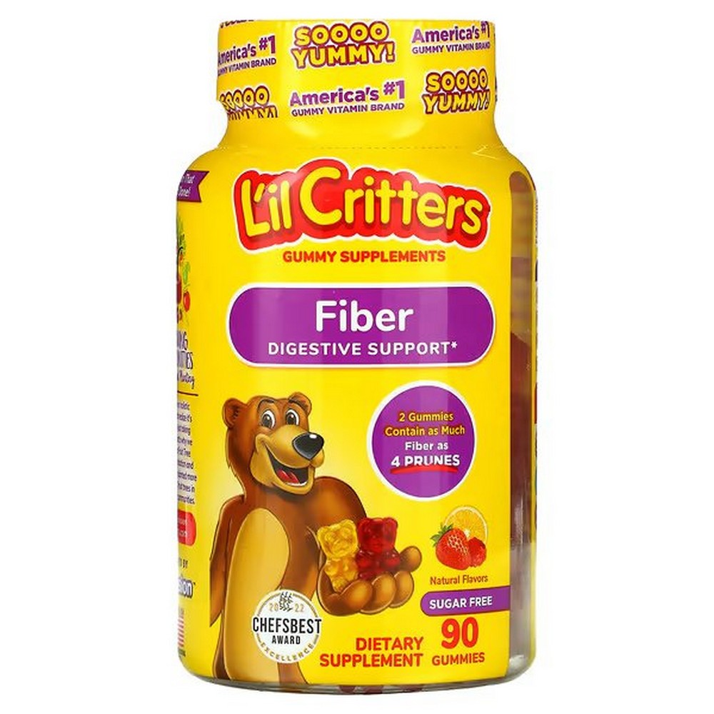 L'il Critters, fiber to support digestion, natural fruit flavors, 90 ...