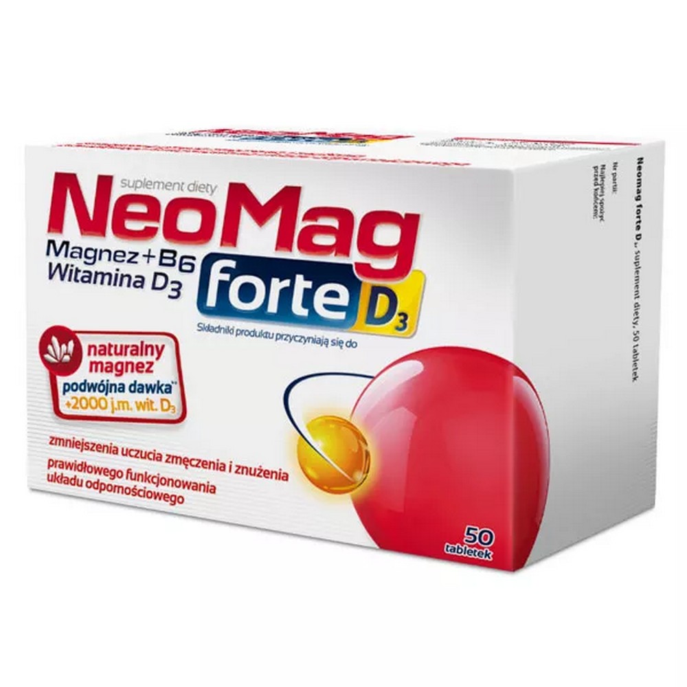 NEOMAG FORTE D3 Tablets for magnesium and vitamin D3 deficiency 50 ...