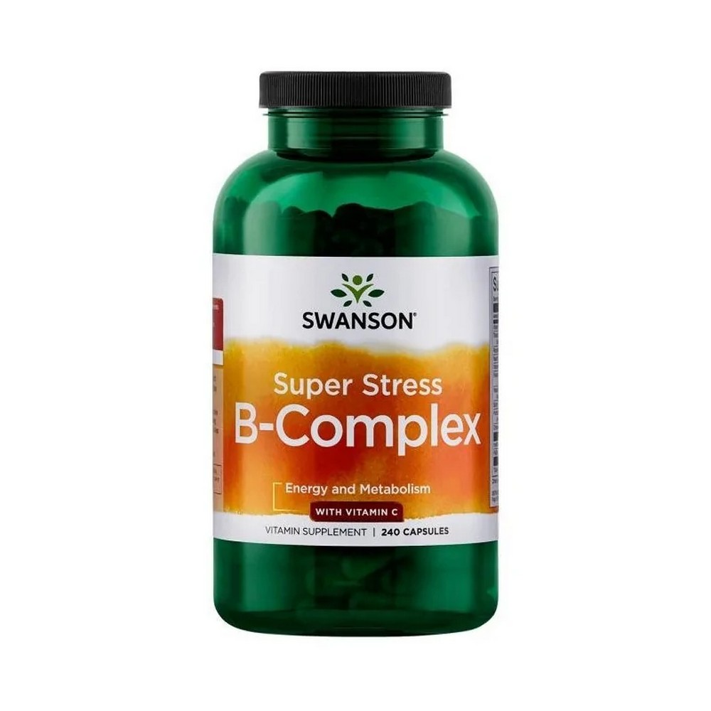 Swanson Super Stress Vitamin B Complex 240 Caps - Kidsapo