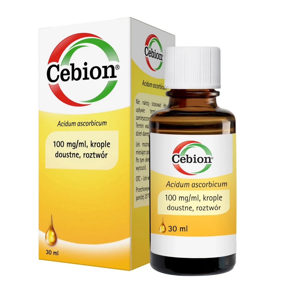 Cebion 100 mg/ml, oral drops, 30 ml,Cebion 100 mg/ml, krople doustne ...