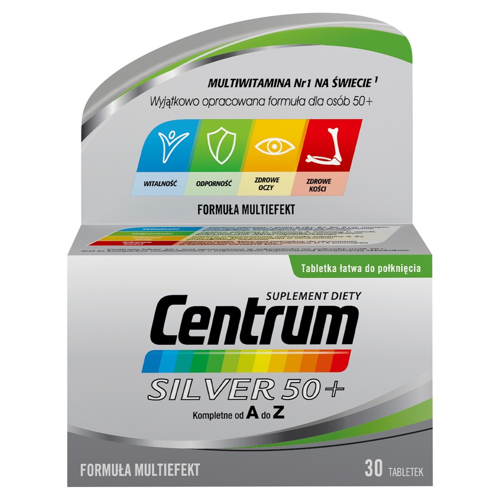 Centrum Silver 50+ set of vitamins and minerals for people over 50, 30 ...