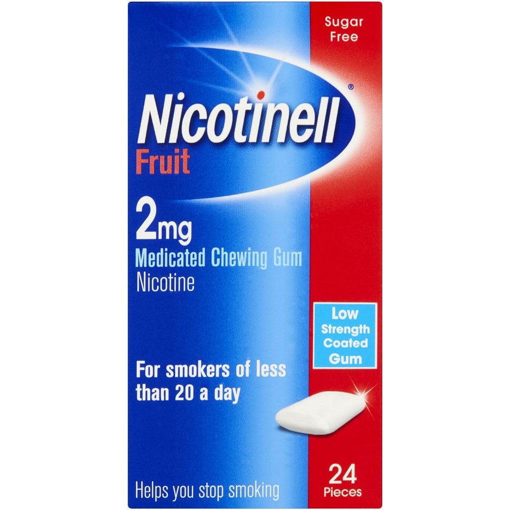 NICOTINELL® chewing gum fruit 2 mg,96pcs,NICOTINELL® Kaugummifrucht 2 ...