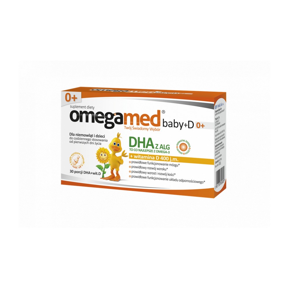 Omegamed Baby+ D, 0+, 30 capsules,Omegamed Baby+ D, 0+, 30 kapsułek ...