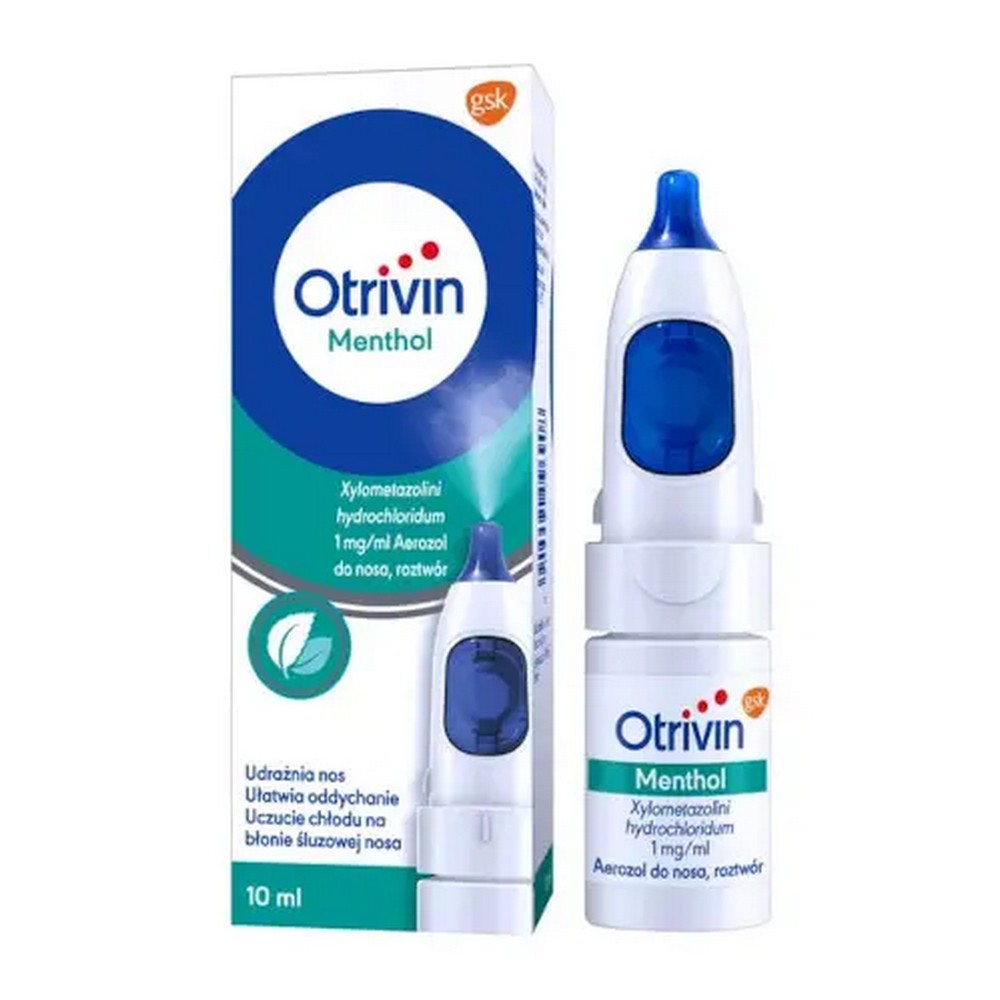 Otrivin Menthol aerozol na katar ,10 ml,Otrivin Menthol aerosol for ...