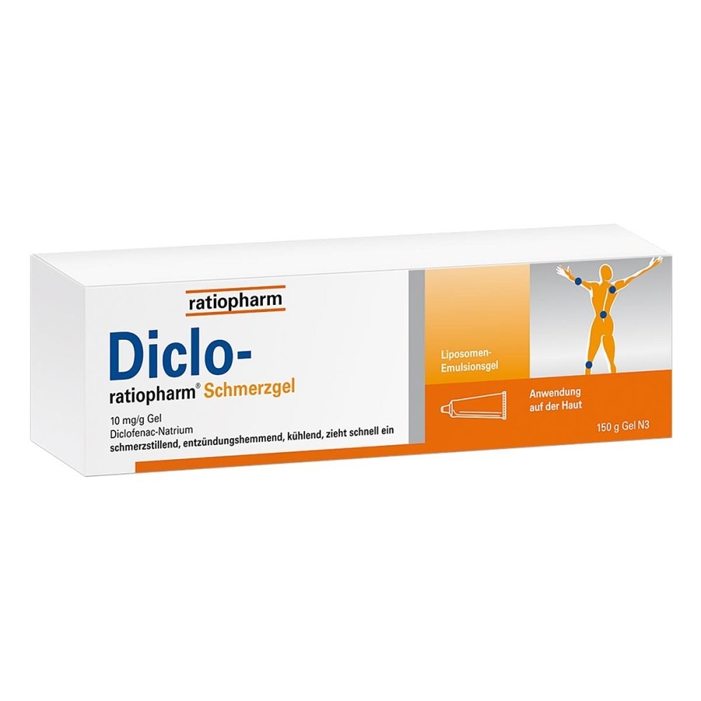Diclo ratiopharm pain gel - for pain (150 g),Diclo ratiopharm ...