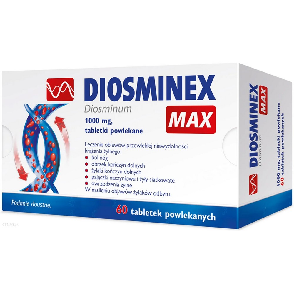 Diosminex Max 60, Diosminex Max 60, Bausch Health Poland - Kidsapo