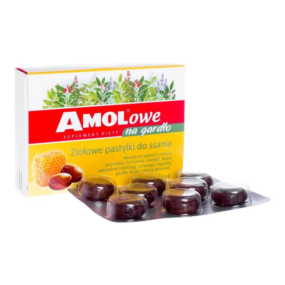 Amol,AMOLA FOR THROAT with honey and vitamin C ,AMOLOWE NA GARDŁO z ...