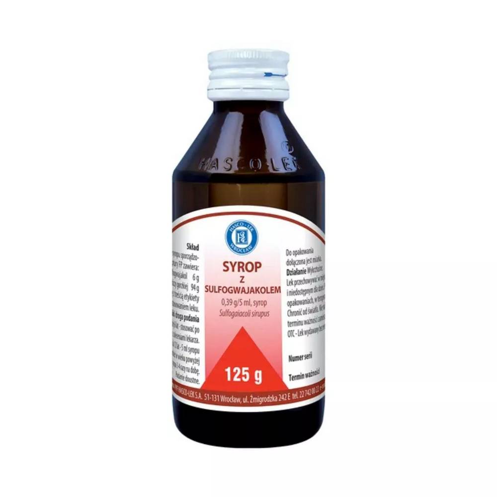 Hasco-Lek,Syrup With Sulfoguaiacol , Syrop Z Sulfogwajakolem 125g - Kidsapo