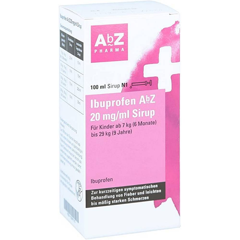 IBUPROFEN AbZ 20 mg/ml Syrup, 100 ml - Kidsapo