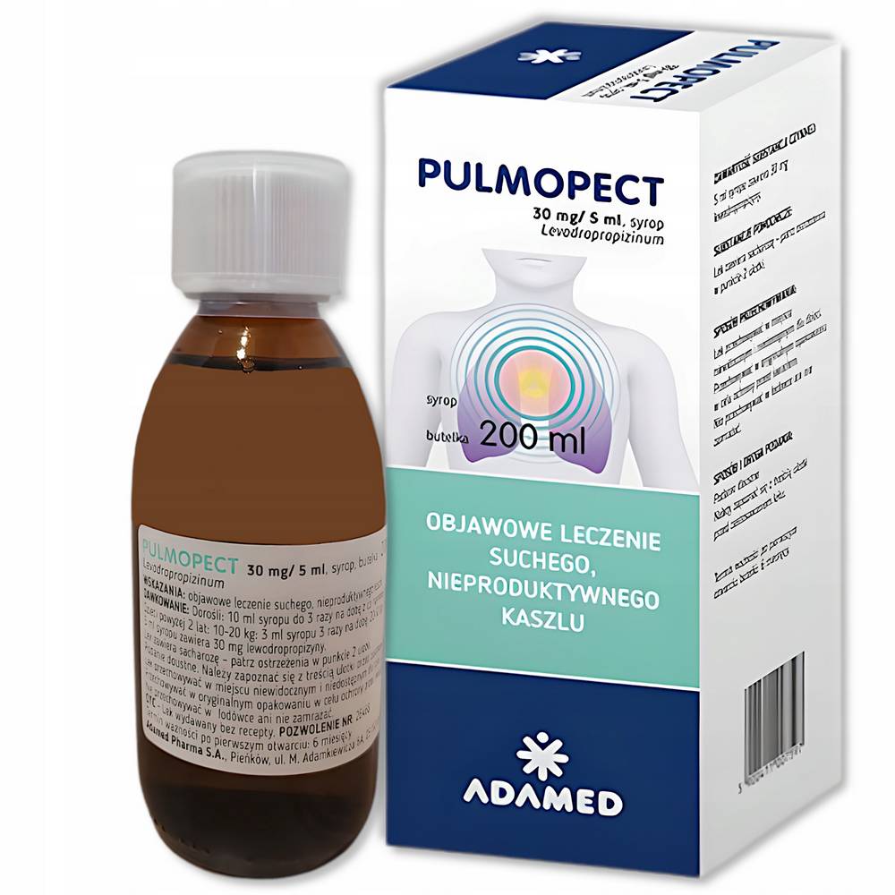 Adamed,Pulmopect 30 Mg 5 Ml Syrup For Dry Unproductive Cough ,Pulmopect ...
