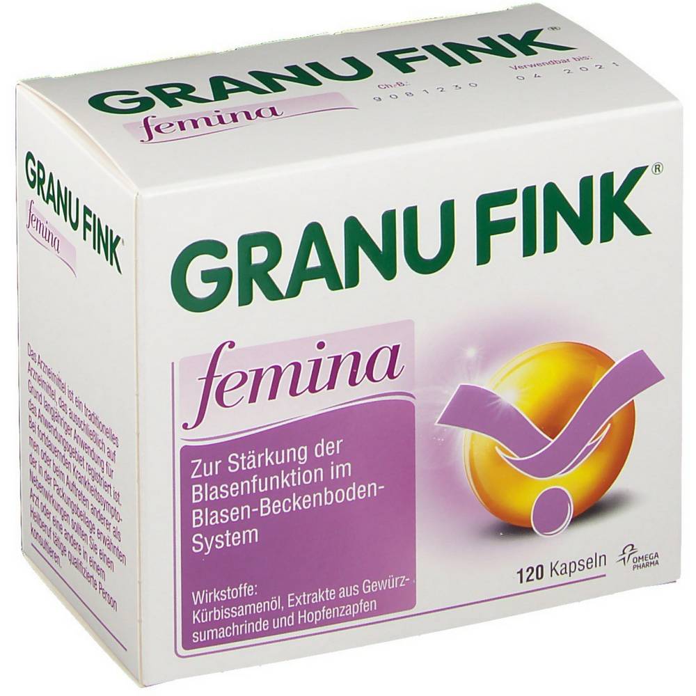 Granu Fink Femina 120, OMEGA PHARMA - Kidsapo