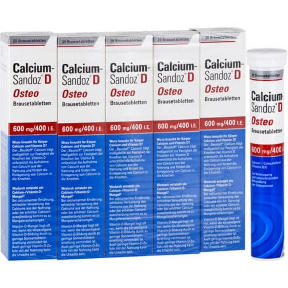 CALCIUM SANDOZ D osteo effervescent tablets, 100 pcs - Kidsapo