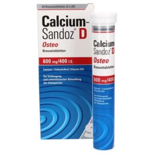 CALCIUM SANDOZ D osteo effervescent tablets, 40 pcs - Kidsapo