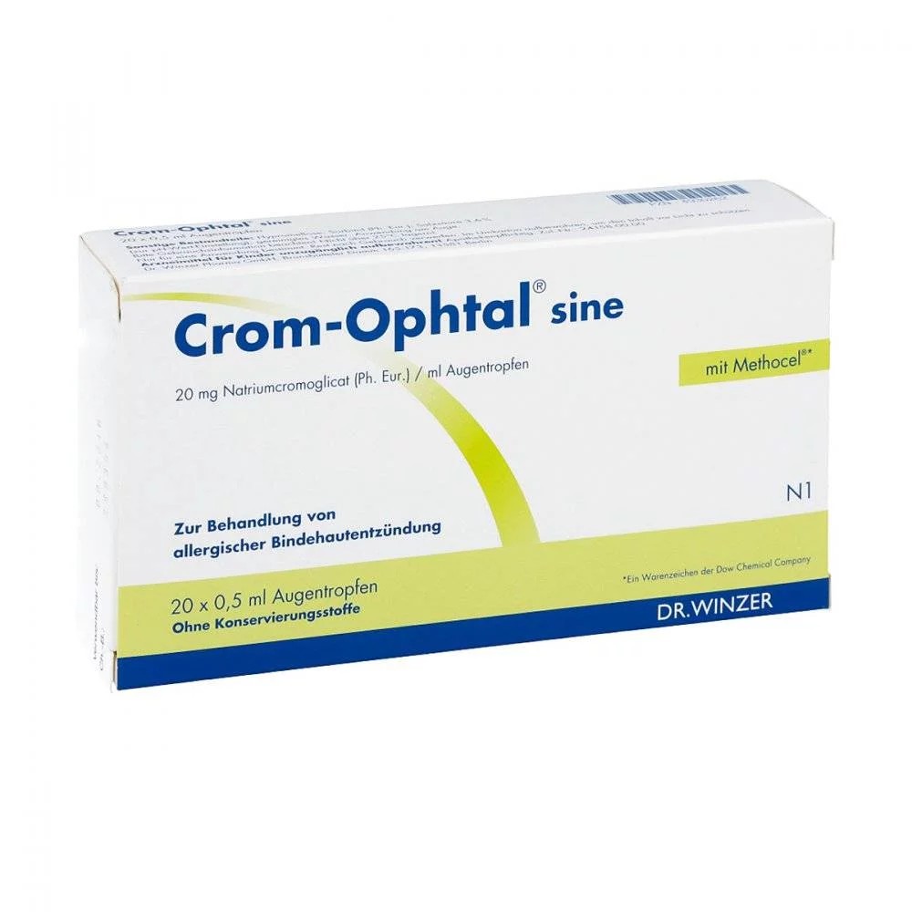 CROM-OPHTAL Sine eye drops EDB, 20x0.5 ml - Kidsapo