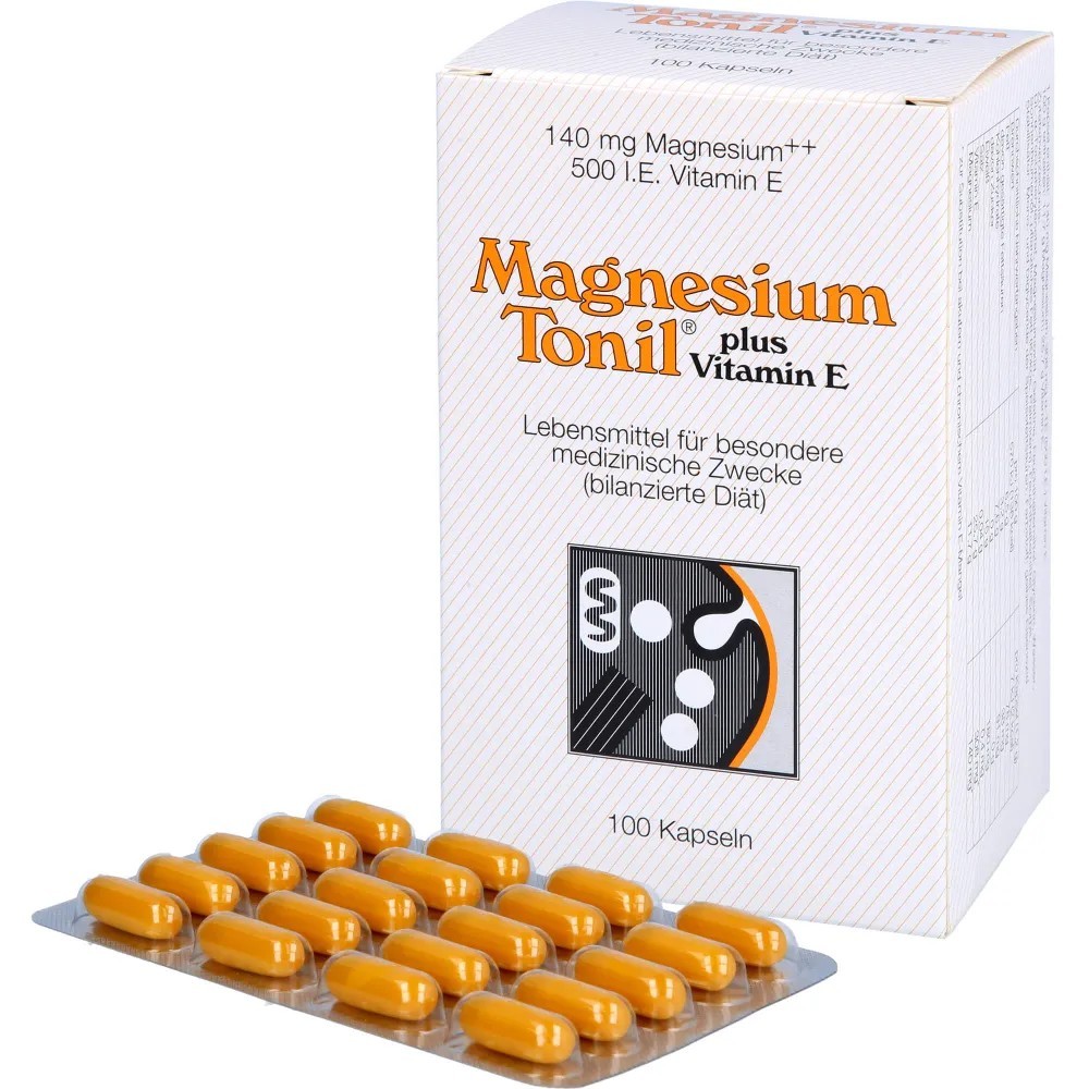 MAGNESIUM TONIL Plus vitamin E capsules, 100 pcs - Kidsapo