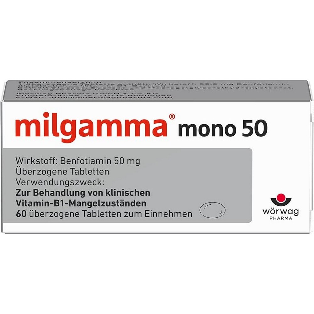 MILGAMMA Mono 50 covered tablets, 100 pcs - Kidsapo