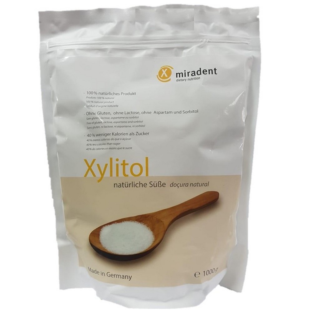 MIRADENT Xylitol Sugar Substitute Powder, 1000 g - Kidsapo