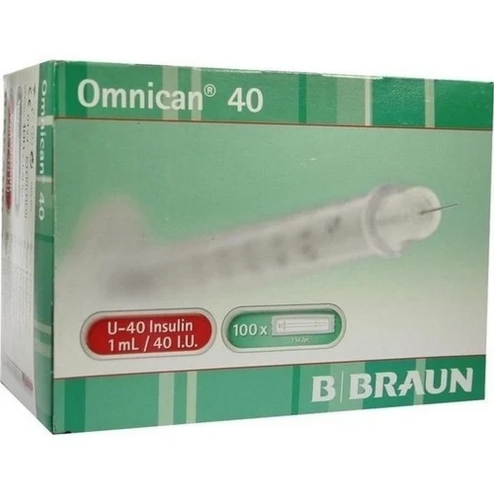 OMNICAN InsulinSpr.1 ml U40 m.Kan.0.30x12 mm single., 100x1 pcs - Kidsapo