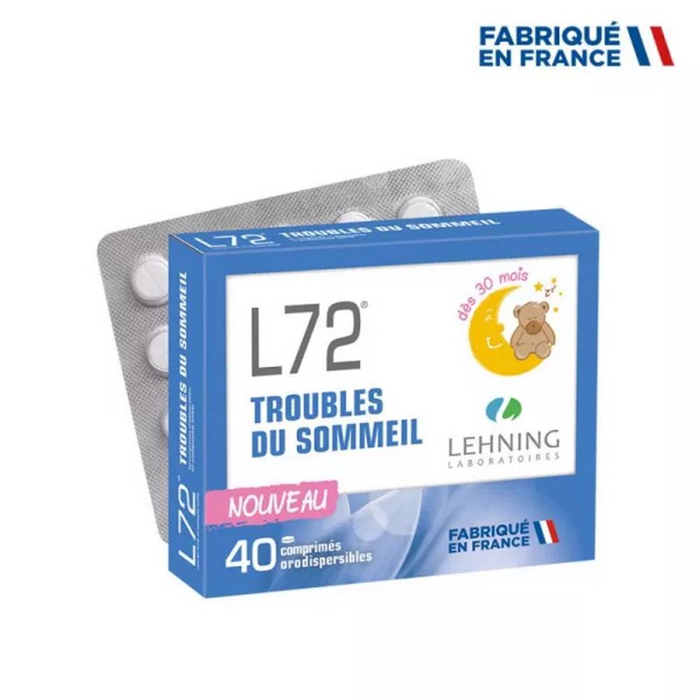L72 Sleep Lehning orodispersible, 40, LEHNING - Kidsapo