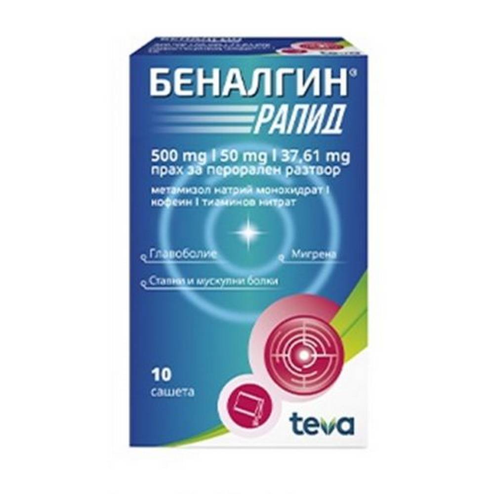 Teva Benalgin Rapid -Teva Беналгин Рапид ,10 - Kidsapo