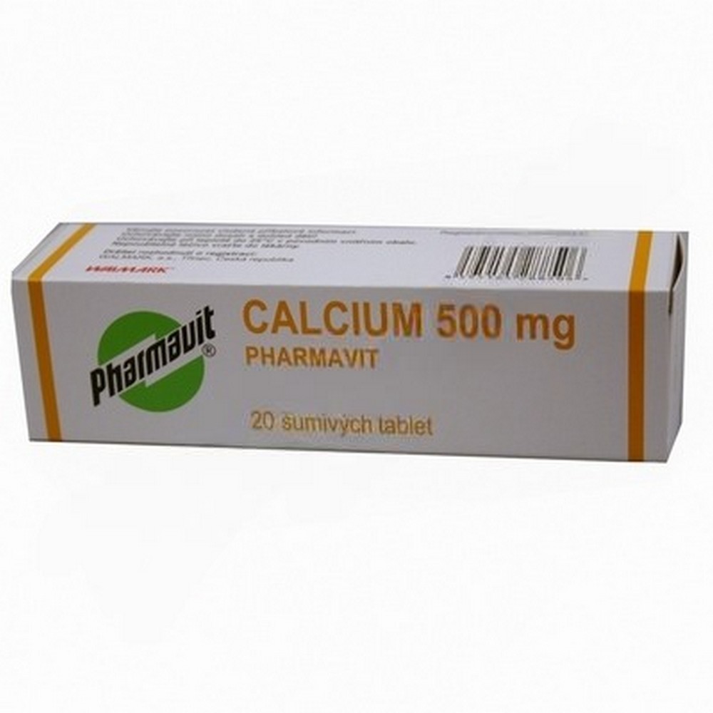 Calcium Pharmavit 500mg tbl.eff.20,Calcium Pharmavits 500 mg tbl.fond ...