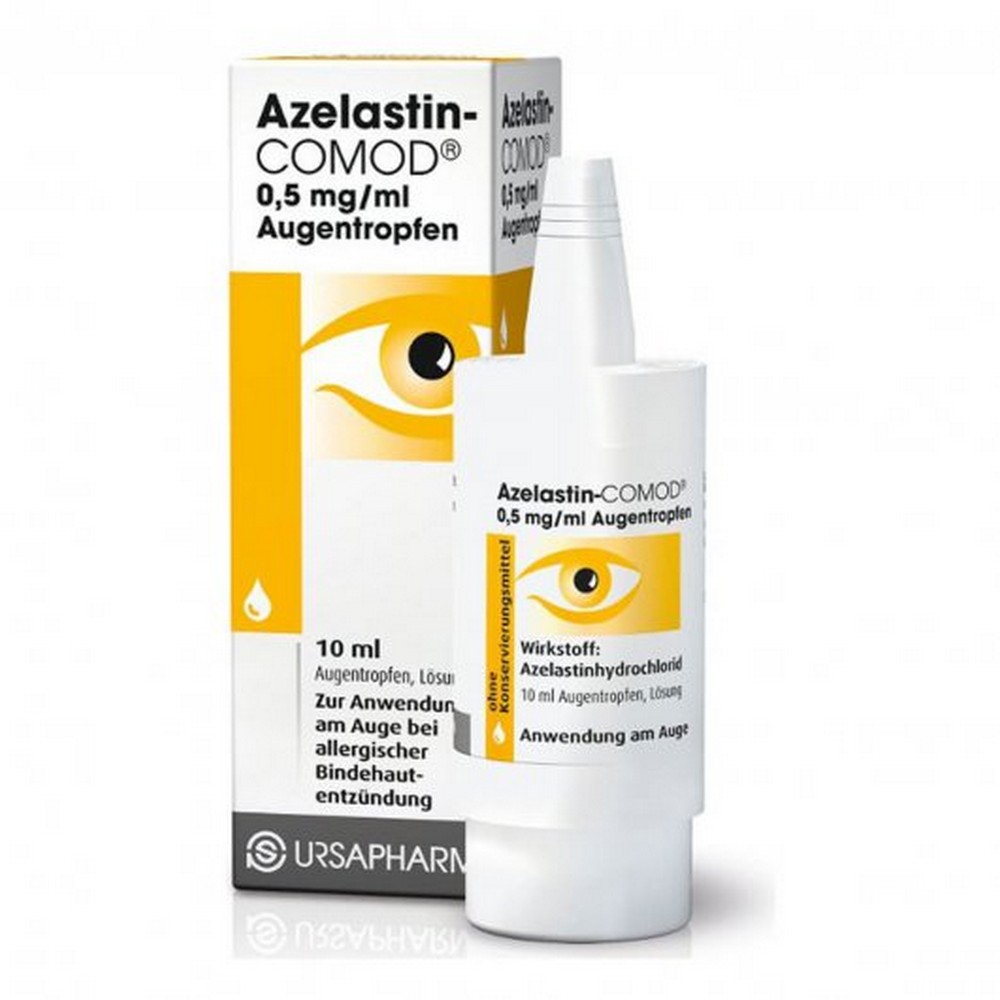 Azelastine chest 0.5 mg/ml eye drops, 10 ml solution,Azelastin komoda 0 ...
