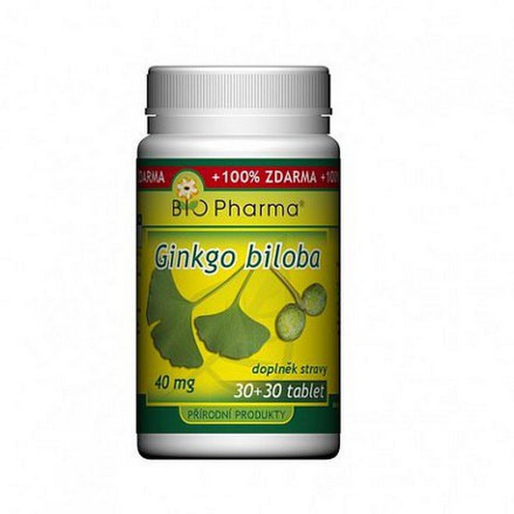Ginkgo Biloba Extract 40mg Tbl.30+30 Bio-pharma,Ginkgo Biloba extrakt ...
