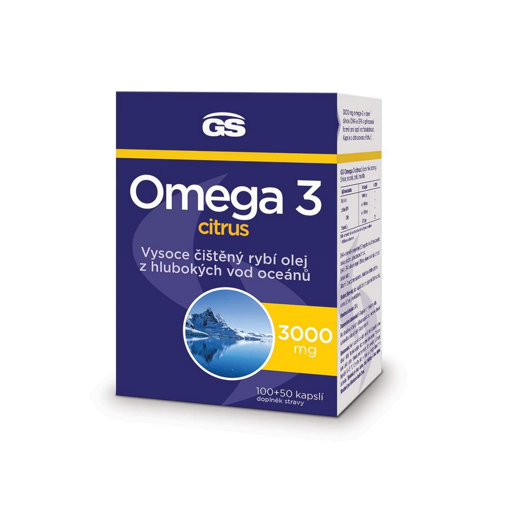 GS Omega 3 Citrus 100+50 capsules,GS Omega 3 Citrus 100 + 50 kapslí ...