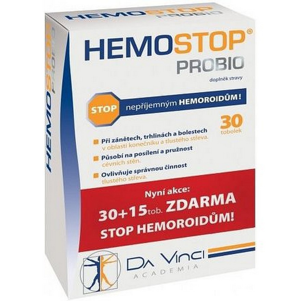 Hemostop Probio Max Da Vinci Academia 30+15 capsules,Hemostop ProbioMax ...