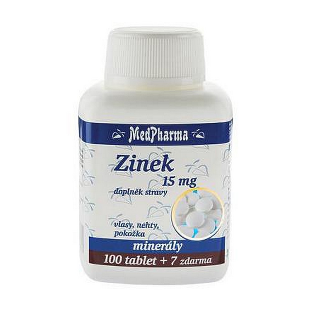 Medpharma Zinc 15mg Tbl.107,Medpharma zinek 15 mg Tbl.107 - Kidsapo
