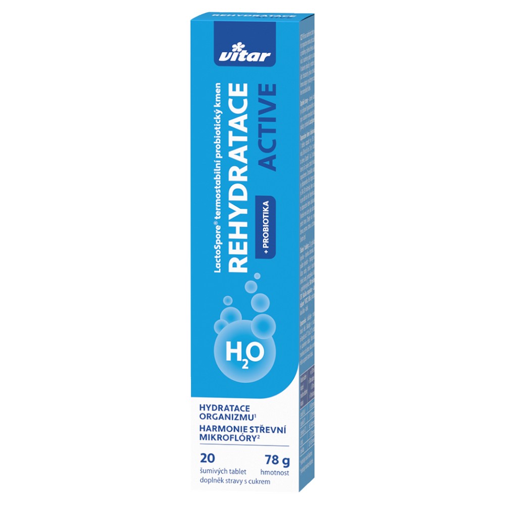 Vitar Rehydration Active + probiotics 20 effervescent tablets,Vitar ...