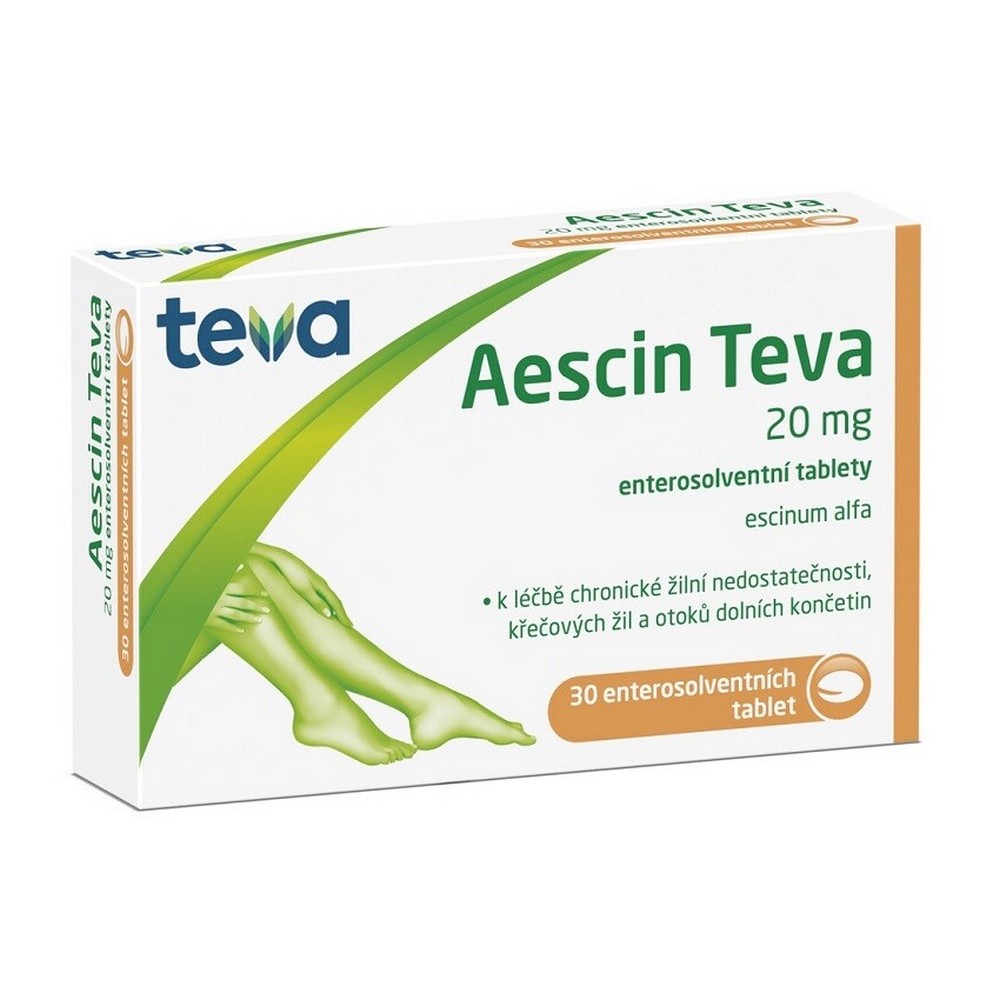 Aescin Teva 20mg 30 tablets,Escin Teva 20 mg 30 tablet - Kidsapo