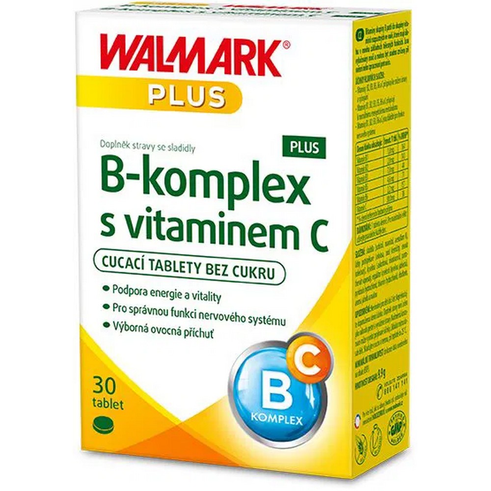B-Complex PLUS with Vitamin C, 30 Tablets,B-komplex PLUS s vitamínem C ...