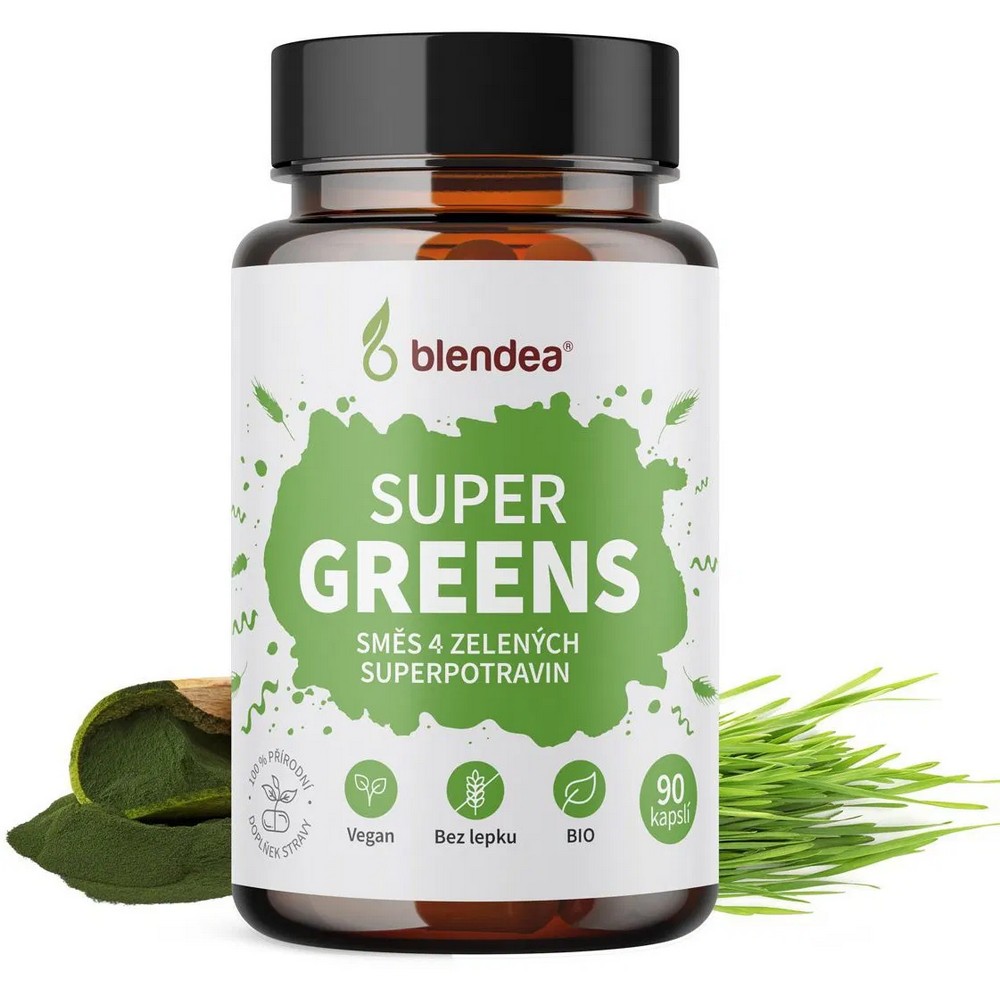 Blendea Supergreens, 90 capsules,Blendea Supergreens, 90 tobolek - Kidsapo