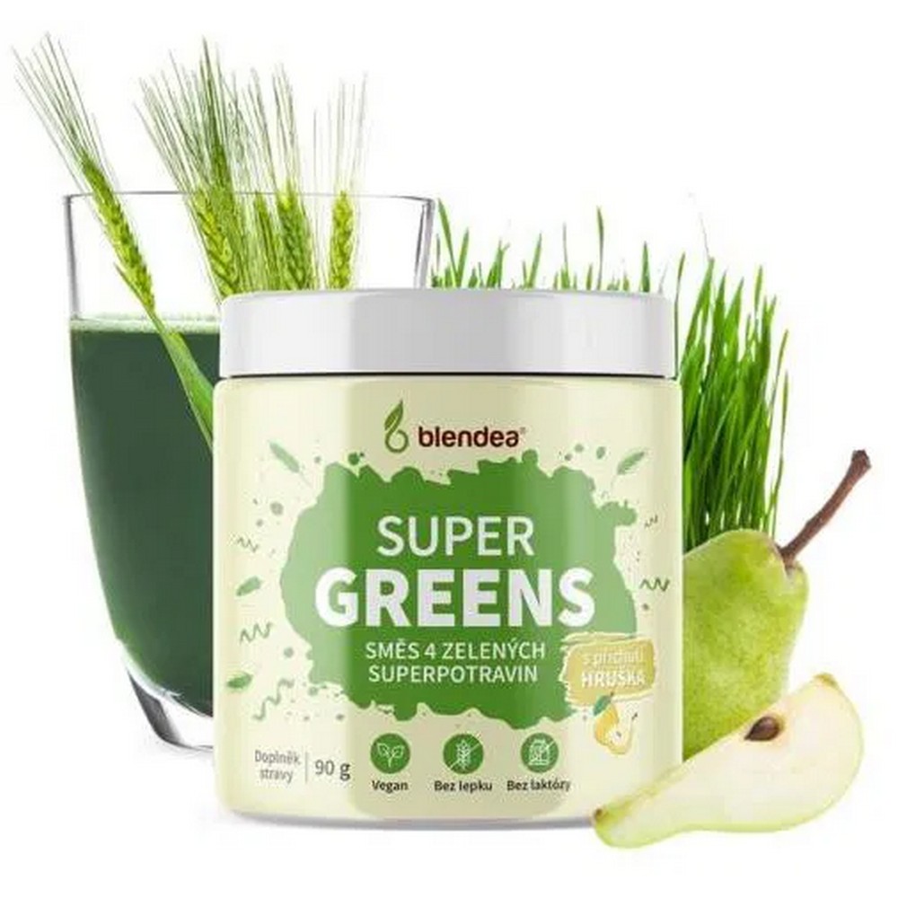 Blendea Supergreens 90 g, Pear,Blendea Supergreens 90 g, Hruška - Kidsapo