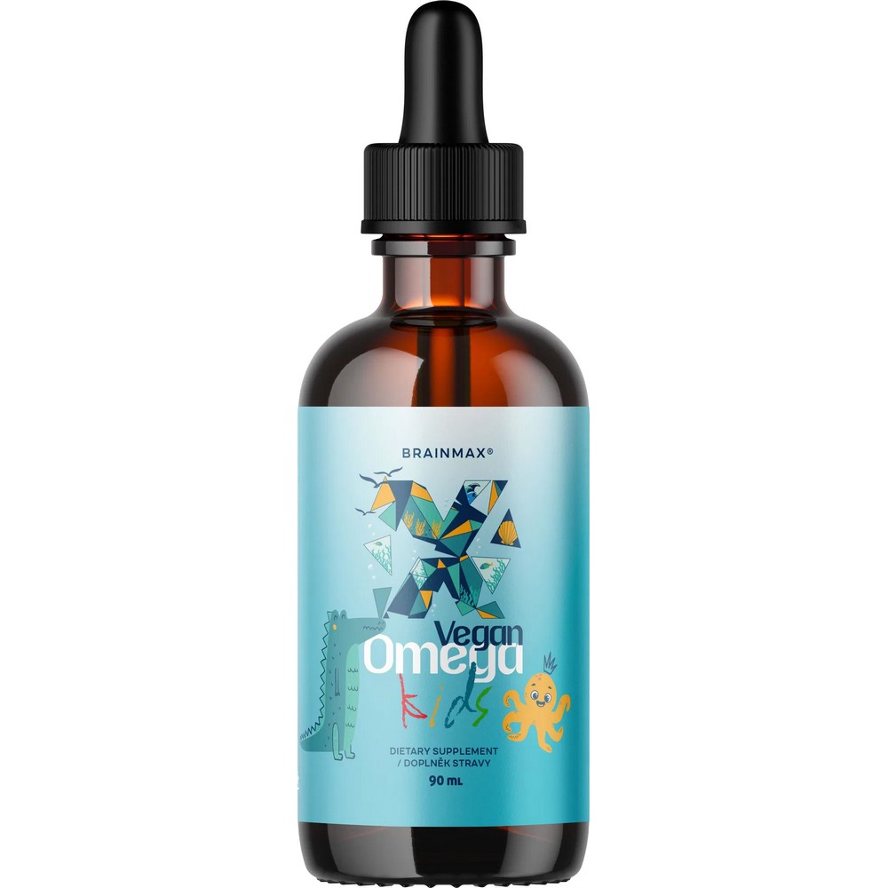 BrainMax Vegan Omega Kids, omega-3 for kids, 90 ml,Brain Max Vegan Omega Kids, omega-3 Pro Děti ...