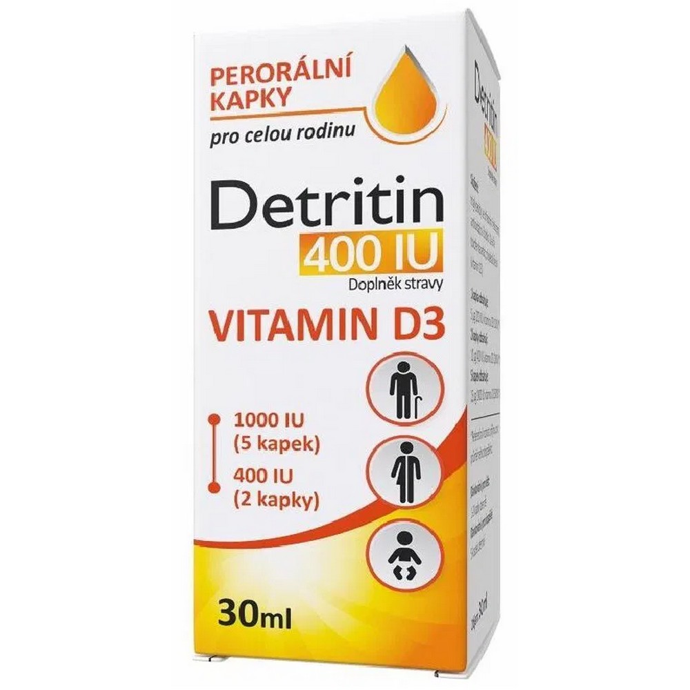Detritin Vitamin D3 400 IU drops 30 ml,Detroit v vitaminu D3 400 IU ...