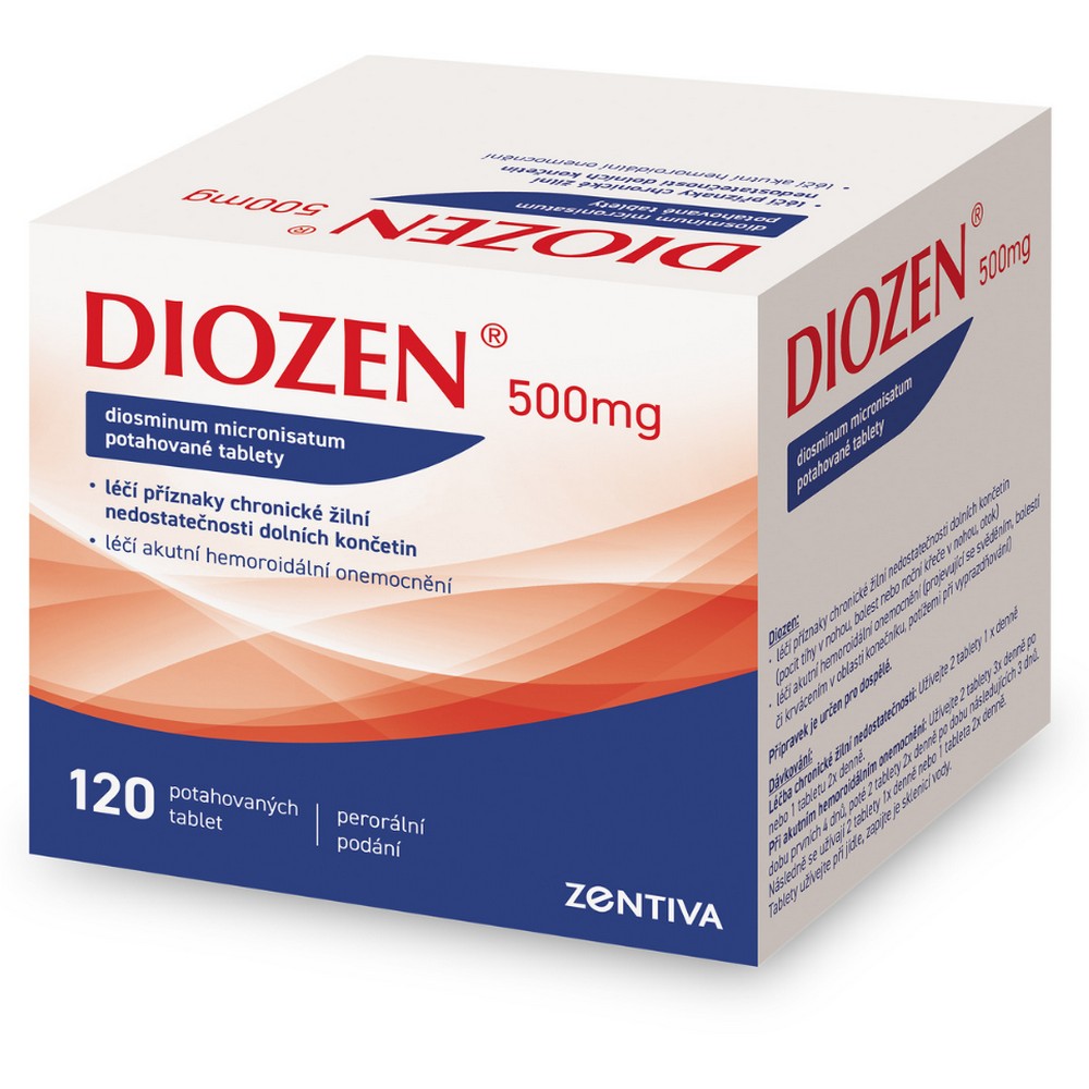 Diozen 500mg film-coated tablets 120,Diosen 500 mg potahované tablety ...