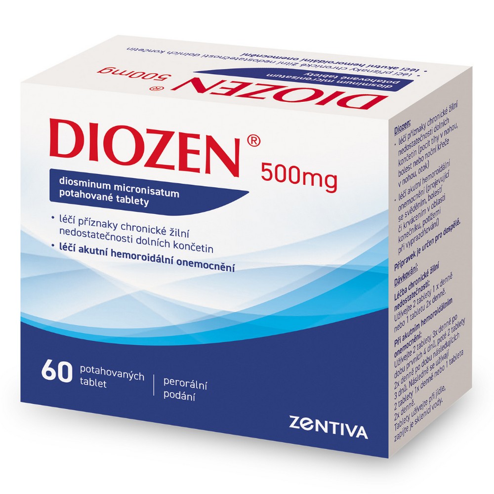 Diozen 500mg film-coated tablets 60,Diosen 500 mg potahované tablety 60 ...