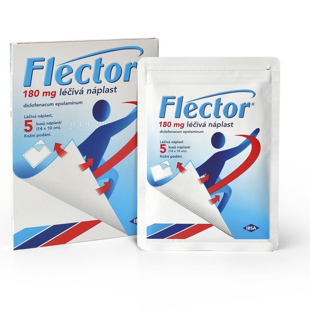 Flector 180mg medicated patches 5pcs,Léčivé náplasti Flector 180 mg 5ks ...