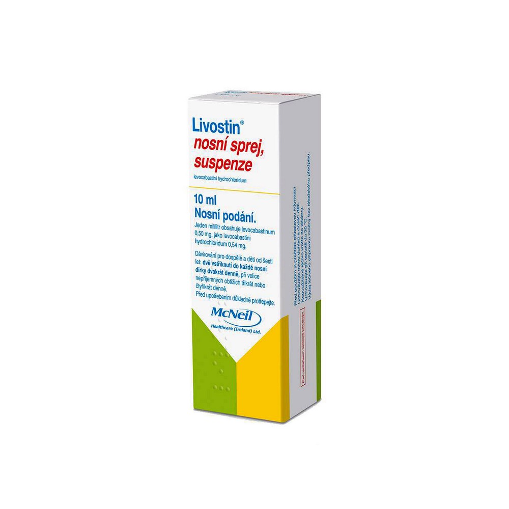 Livostin 0.5mg/ml nasal spray 10ml,Livostin 0,5 mg / ml nosní sprej 10 ...